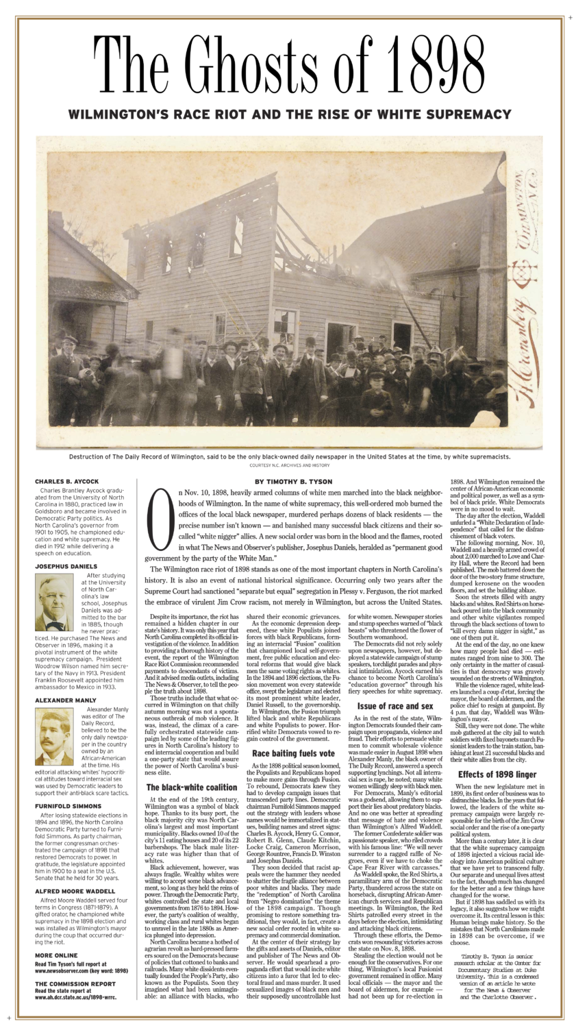 Maligned in black and white: Southern newspapers played a major role in ...