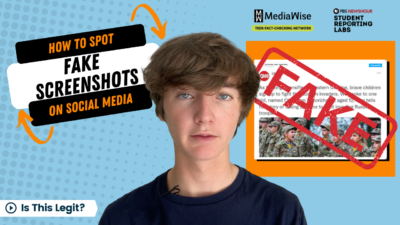 Don't be fooled by fake screenshots - Poynter