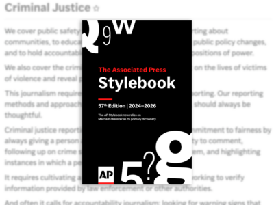 AP Stylebook updates entries on criminal justice, prefixes, and flips ...